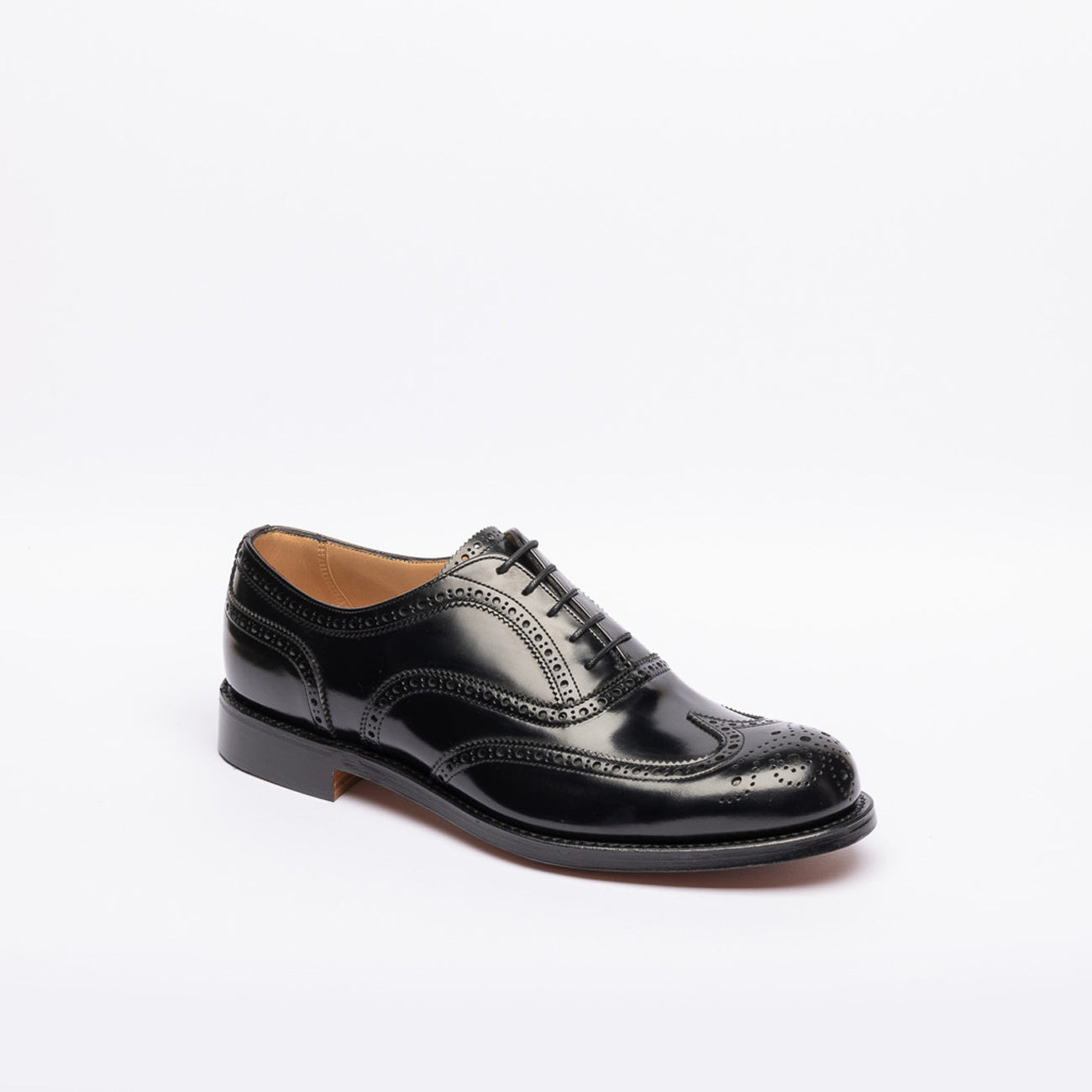 Cheaney oxford full brogue Arthur III black bookbinder leather sole ...