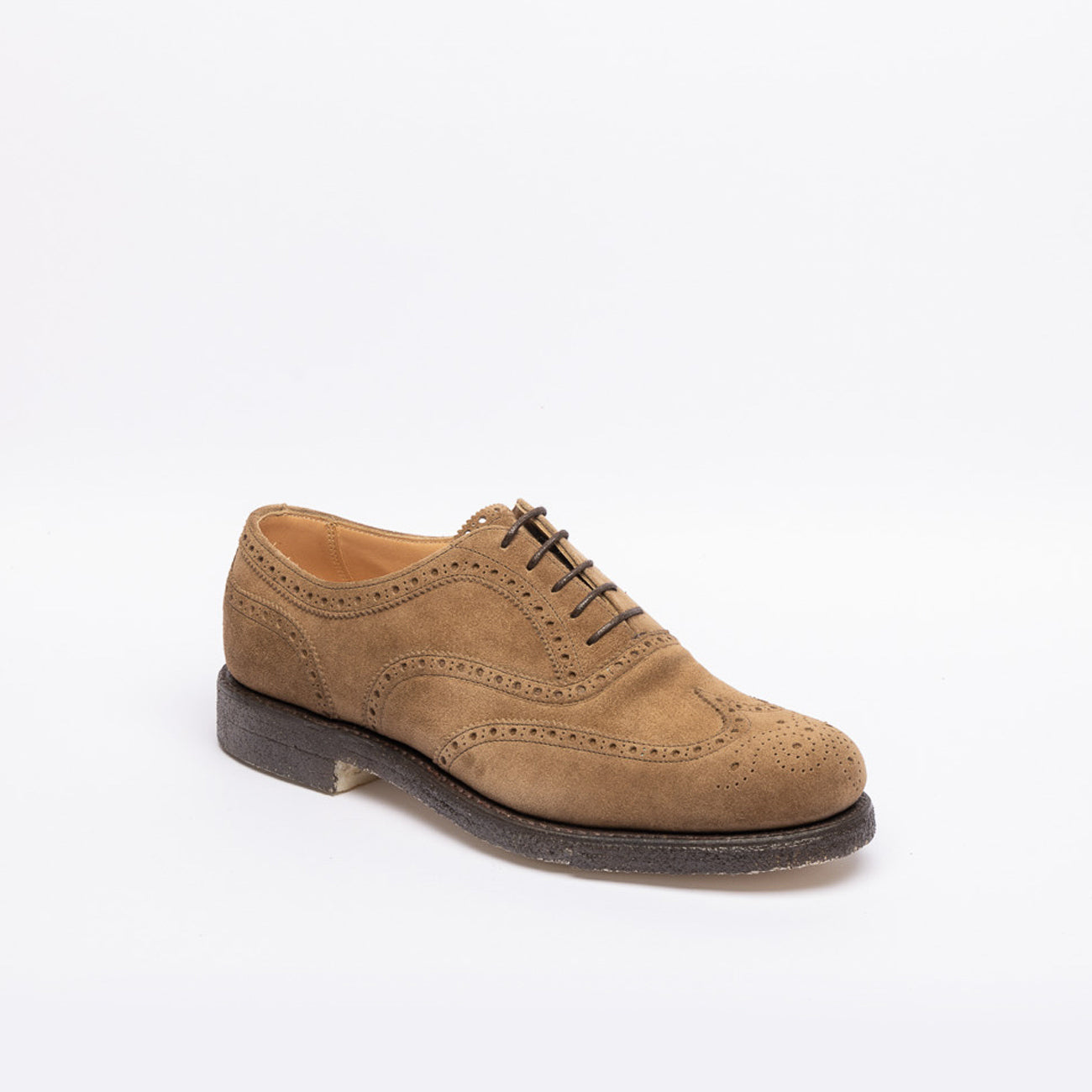 Cheaney oxford full brogue Arthur III rock janus suede crepe sole ...
